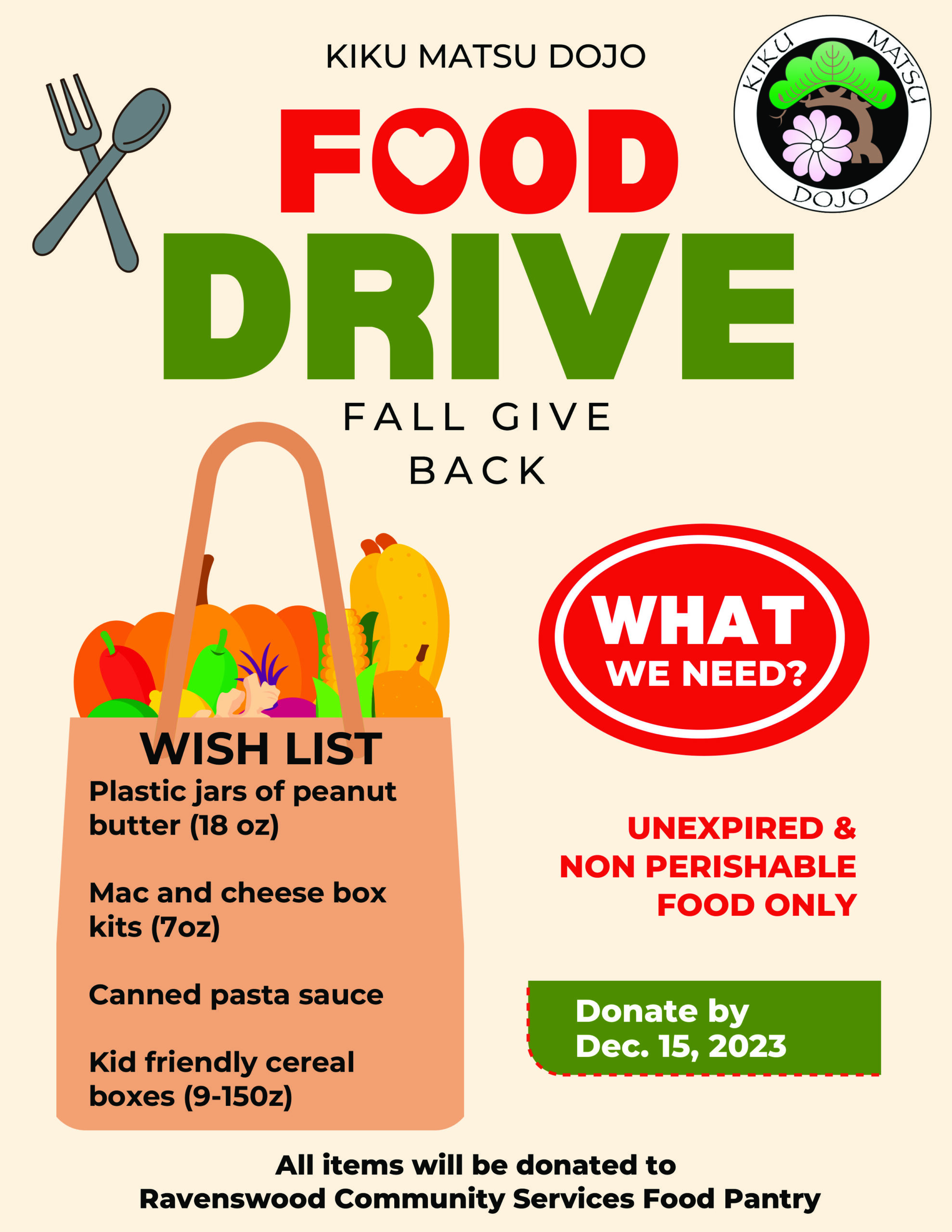 Dojo Food Drive